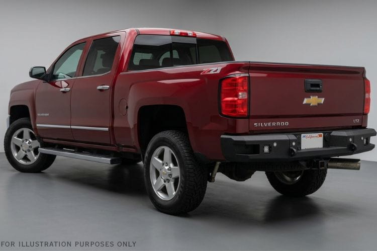 Steel Rear Bumper | Max Strength Raw Upgrade for Silverado 2500/3500 ...