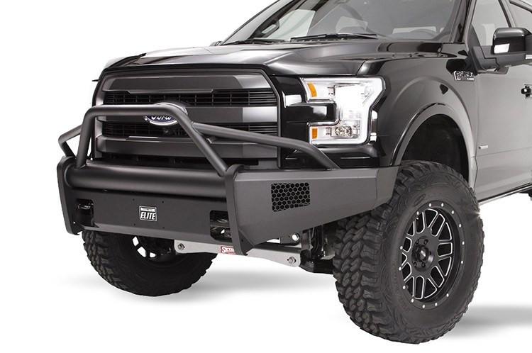 Fab Fours FF15-R3252-1 Black Steel Elite Ford F150 Front Bumper 2015 ...